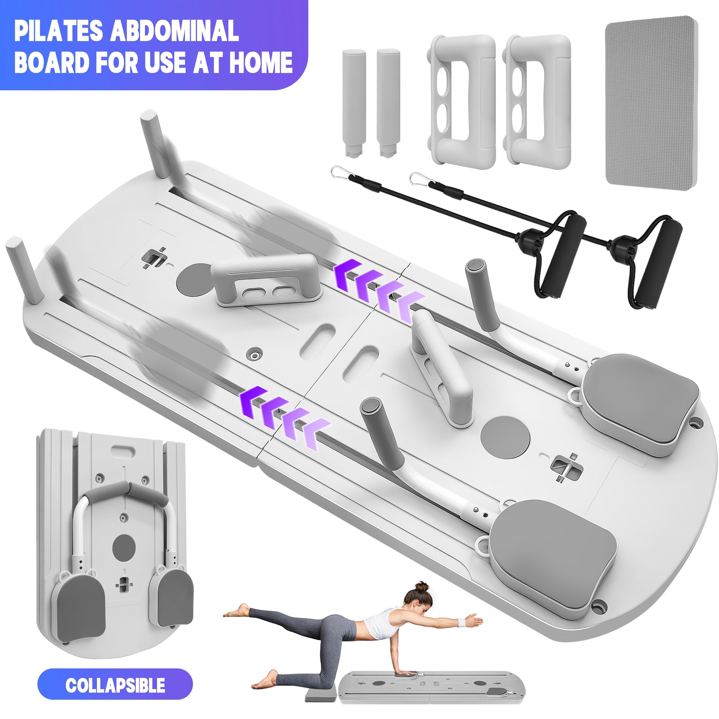 Multi-functional Pilates Abdominal Trainer, Premium 8-in-1 Abs Exercise ...