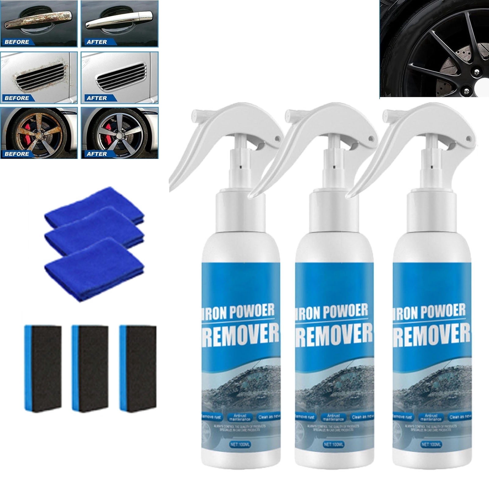 Multi-functional Quick-acting Rust Removal Spray - 100ML Portable Rust ...