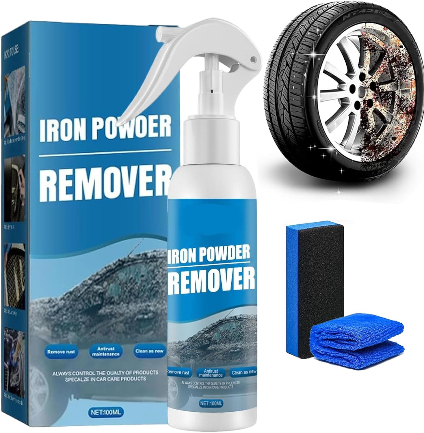 Multi-functional Quick-acting Rust Removal Spray, Portable Rust Remover ...