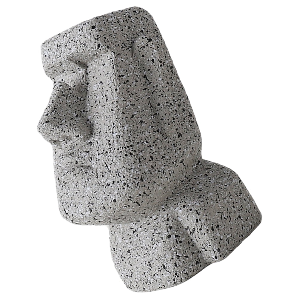 Multi-functional Resin Moai Decoration Desktop Glasses Stand Office ...
