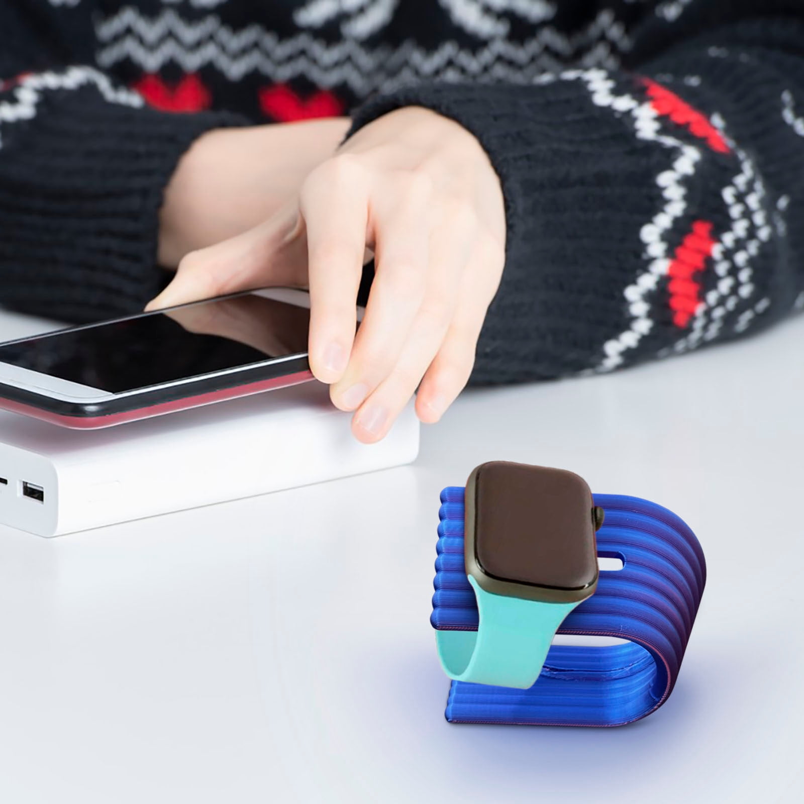Multi-functional Smartwatch Charger Stand, Portable Charging Base ...