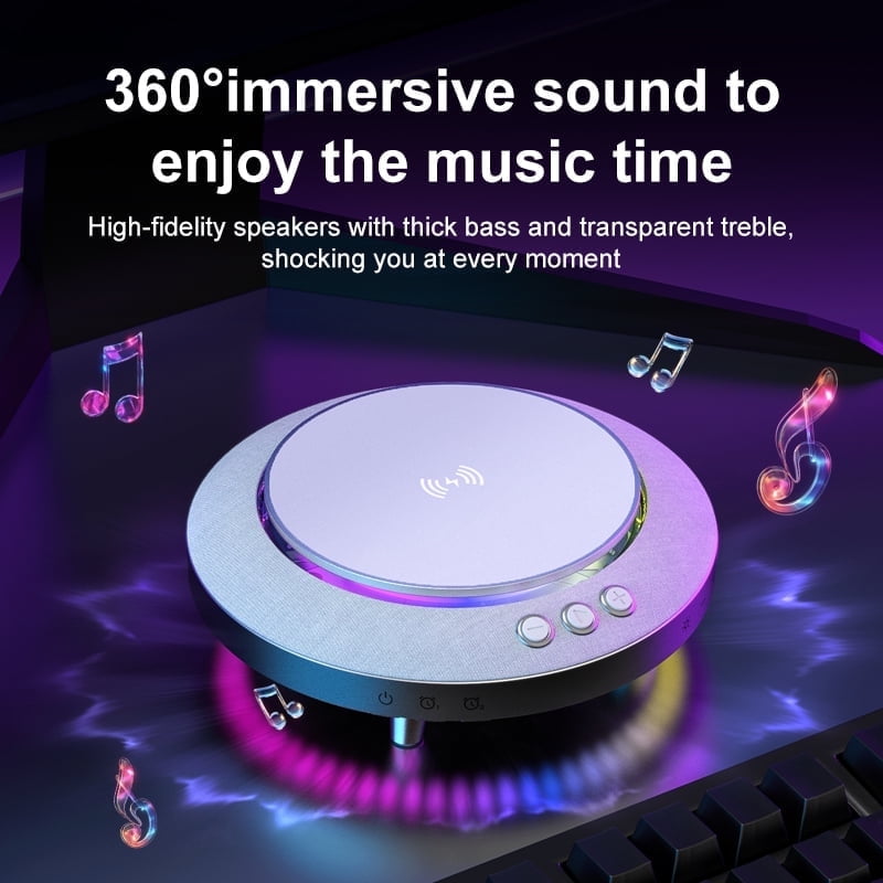 Multi-functional Sound Flying Saucer Shape Wireless Charging ...