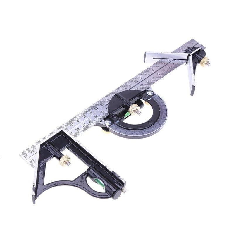 Multi-functional Square Angle Ruler 300mm Stainless Steel Adjustable ...