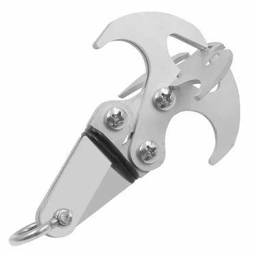 GoXteam Grappling Hook, 4-Claw Folding Stainless Steel Grapple Hooks ...