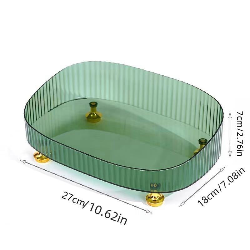 Multi-functional Storage Box, Modern Luxury Style Clear Storage Tray ...