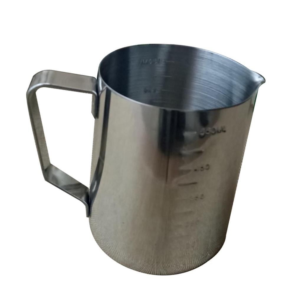 Multi-functional Top Grade 550/900ML Stainless Steel Milk Frothing Jug Coffee Pitcher Candle ...
