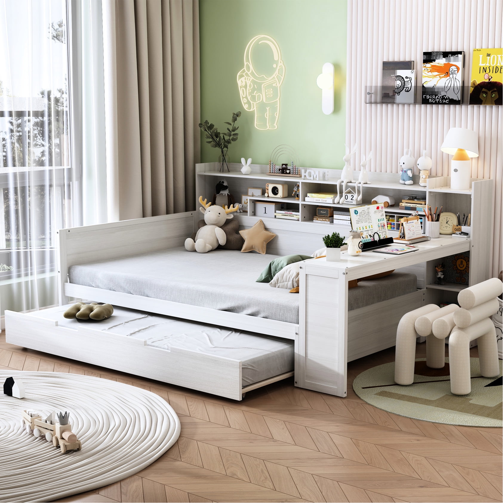 Multi - functional Wooden Daybed / Sleep, Study and Store in Bedroom ...