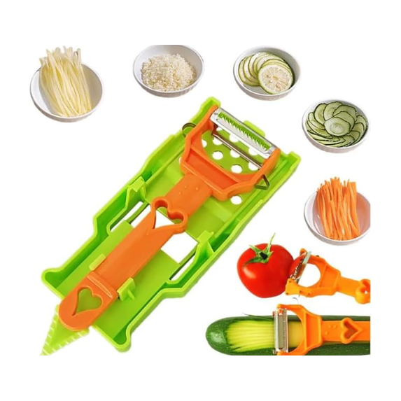 Multi functional kitchen utensil set with three in one peeler, multi ...