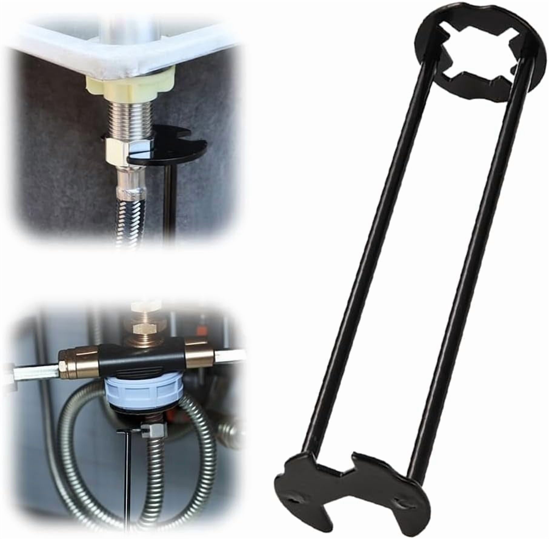 Multi functional sink wrench, a universal sink drain tool with 7 sizes ...