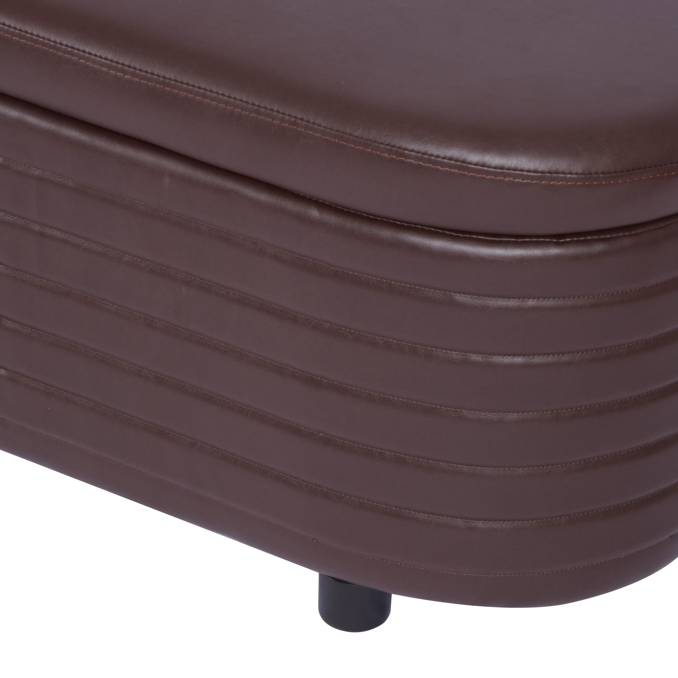 Multi-functional storage PU material sofa stool-White PU - Walmart.com
