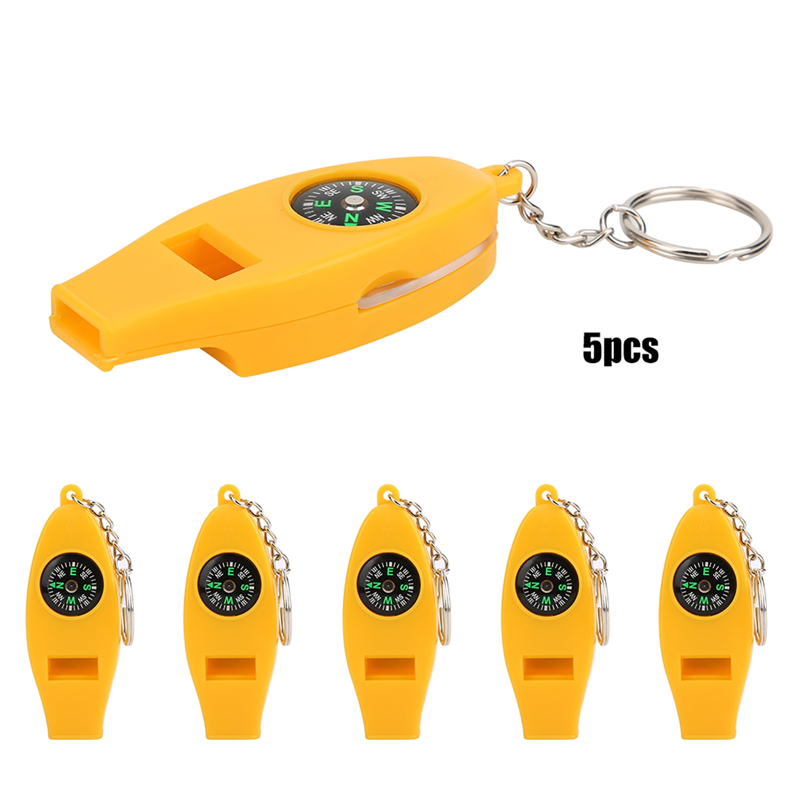 Multi functional whistle, 5PCS four in one compass thermometer ...