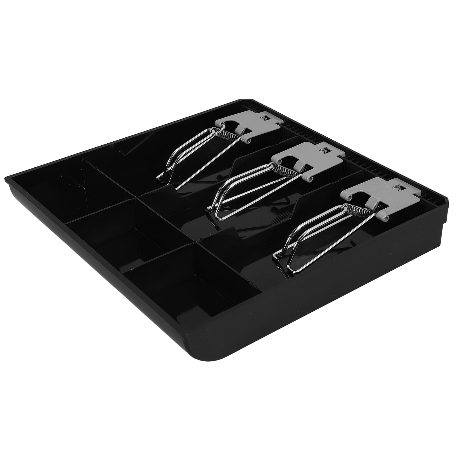 Homoyoyo Money Storage Tray with Multiple Compartments Black Cash ...