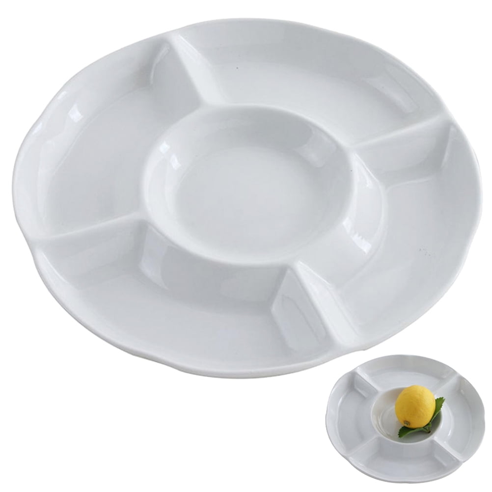 Multi-grid Food Serving Plate Appetizers Veggie Tray Nutty Nutrimagenen ...