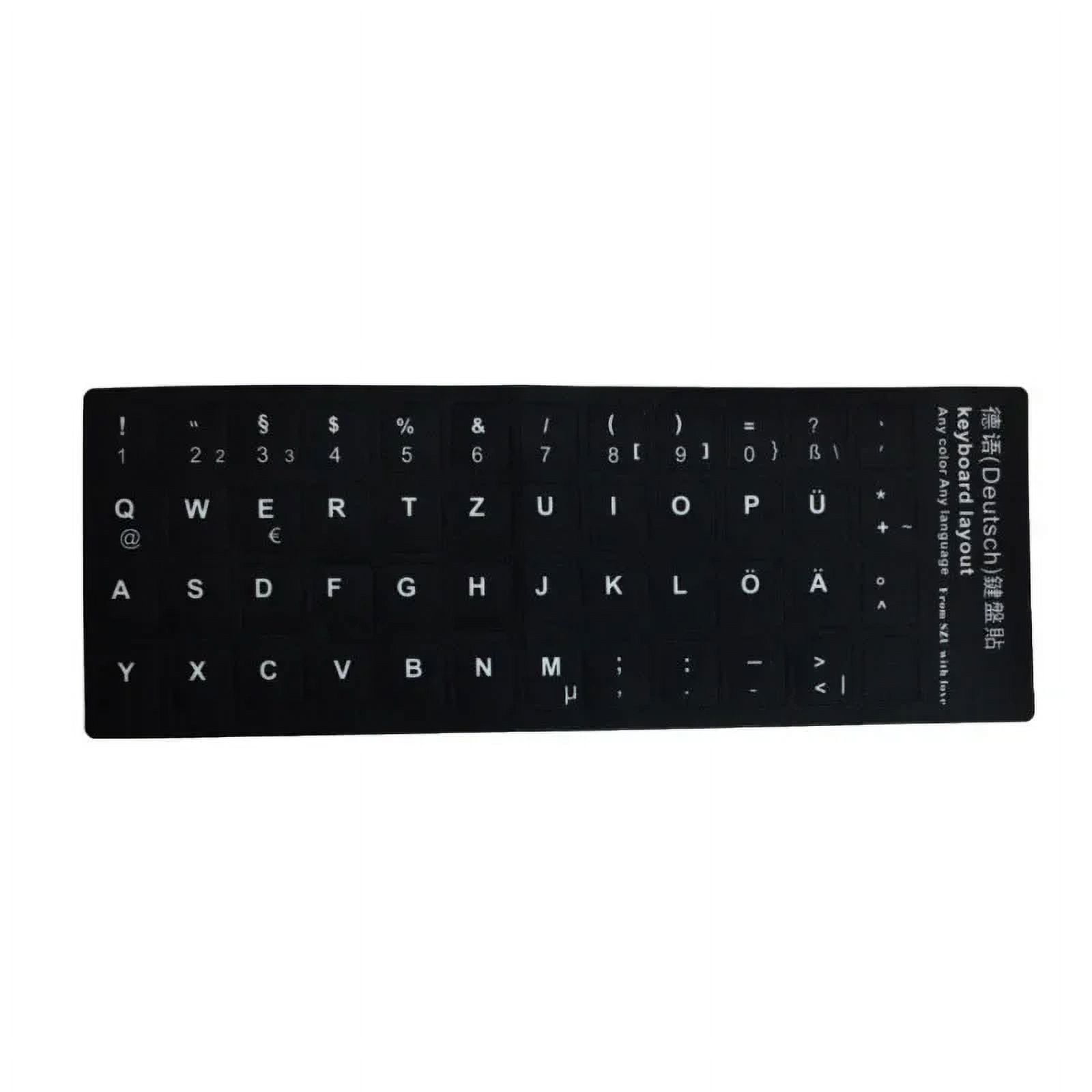 Multi-language Keyboard Stickers Spanish/English/German/Arabic/Italian ...