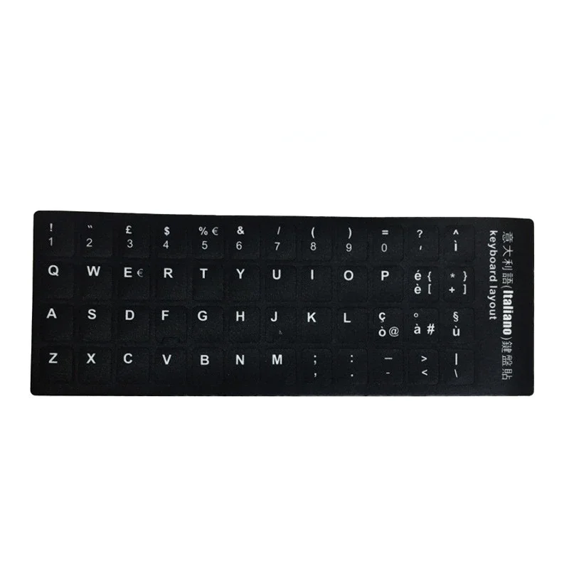 Multi-language Keyboard Stickers Spanish/English/German/Arabic/Italian ...