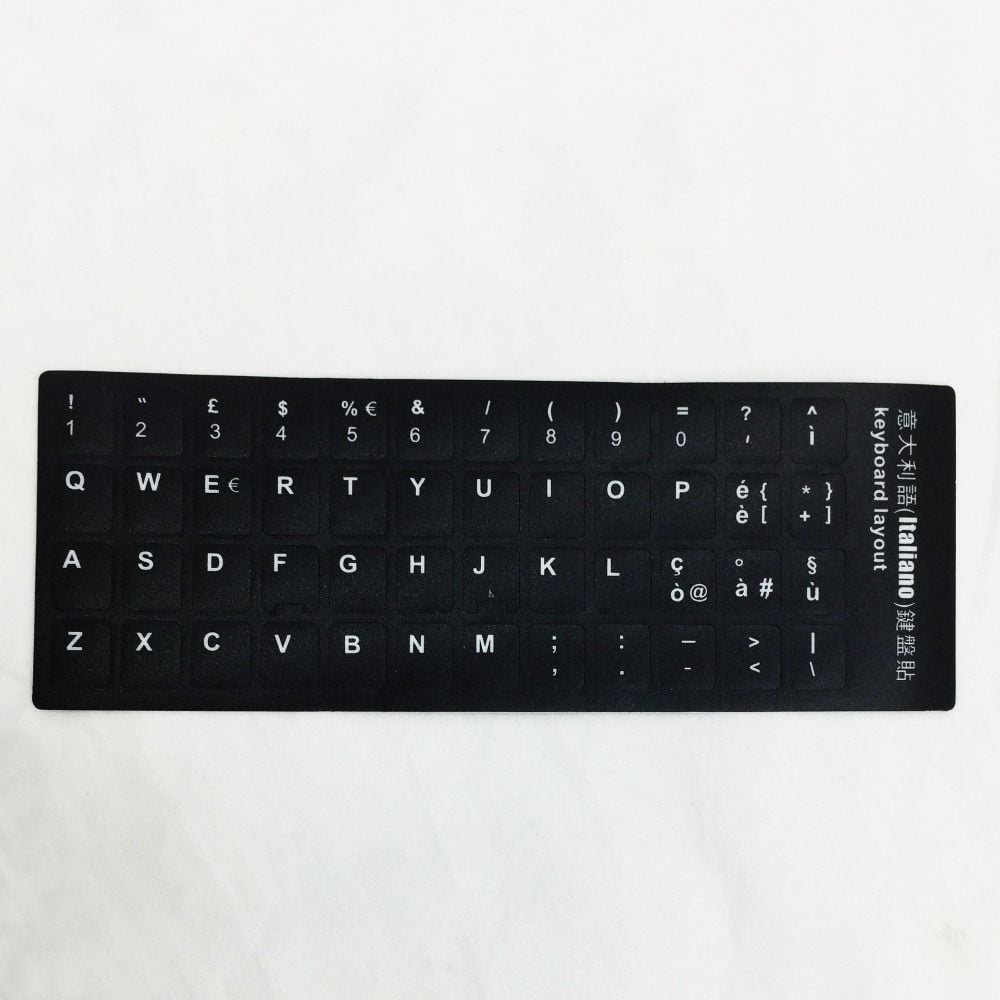 Multi-language Keyboard Stickers Spanish/English/Russian/Deutsch/Arabic ...