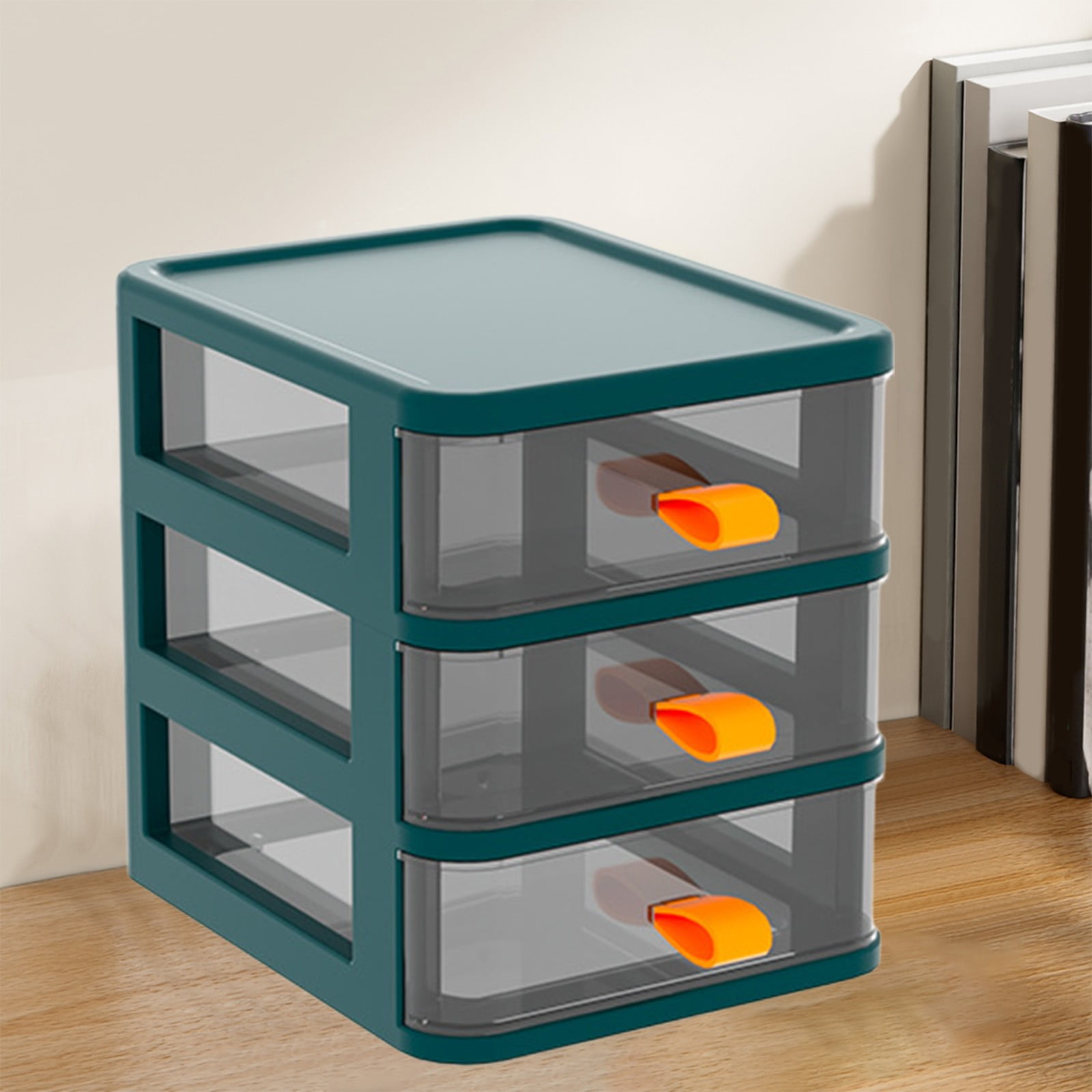 Multi-layer Desktop Organizer with Drawers,3 Layer Plastic Storage ...