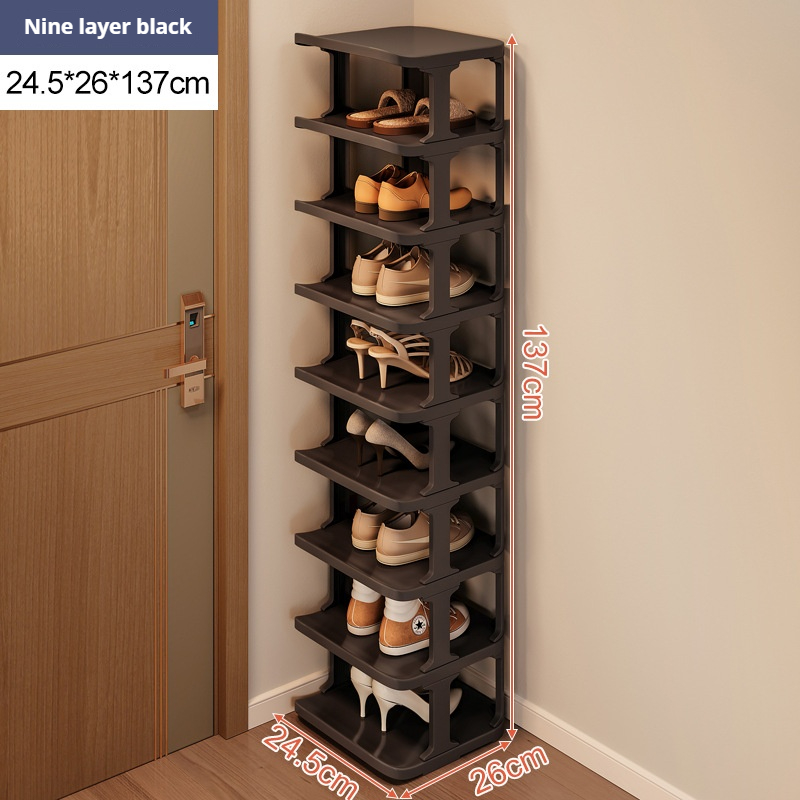 Multi-layer Plastic Shoe Rack Stackable Entrance Shoe Cabinet Large ...