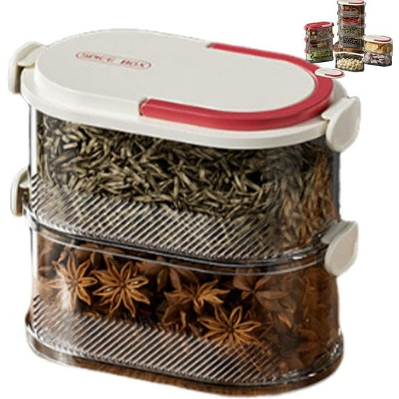 Multi-layer Sealed Spice Organizer, Spice and Seasonings Rack ...