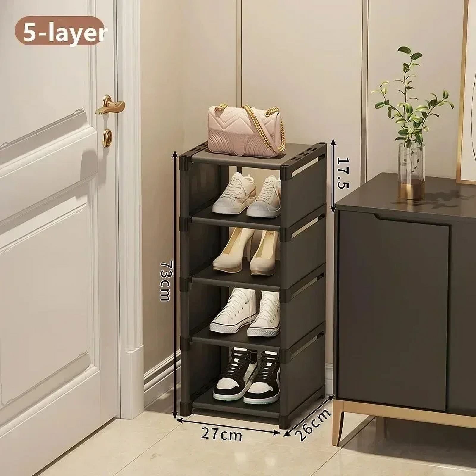 Multi-layer Shoe Organizer, Wall Corner Space Saving Rack, Stackable ...
