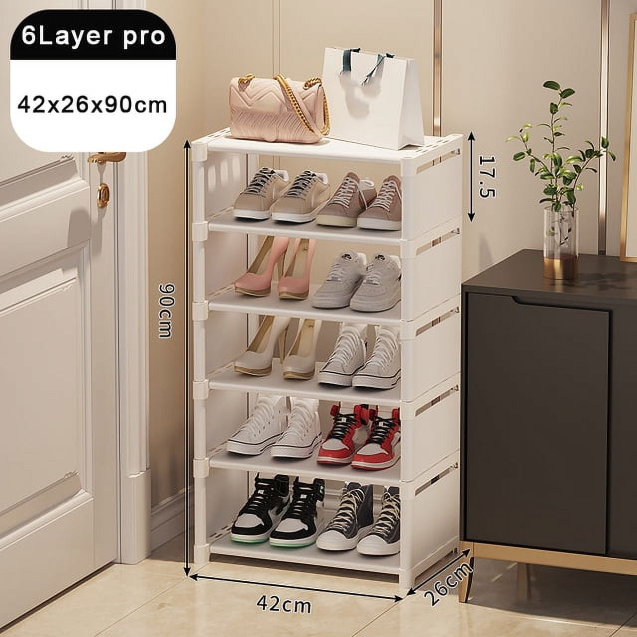 Multi-layer Shoe Rack Organize Wall Corner Space Saving DIY Shoe Shelf ...