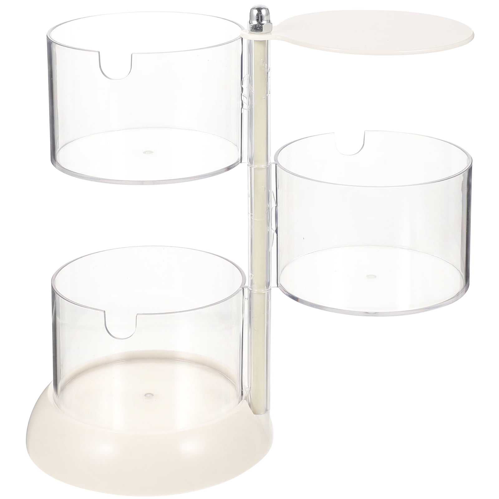 Multi-layer Storage Box Cotton Swab Organizer Rotatable Makeup Sponge ...