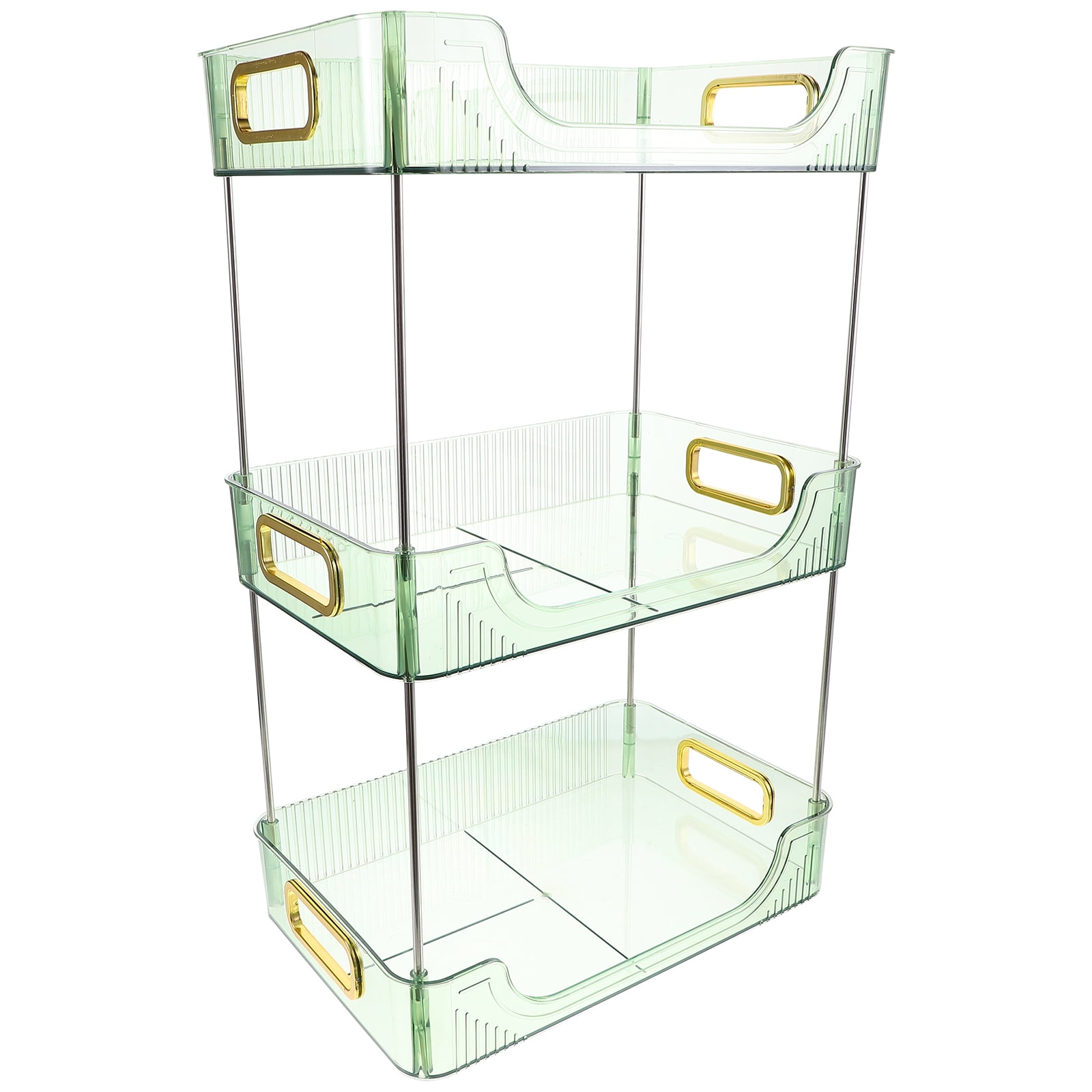 Multi-layer Transparent Storage Rack Shelves Kitchen Desktop Toiletry ...