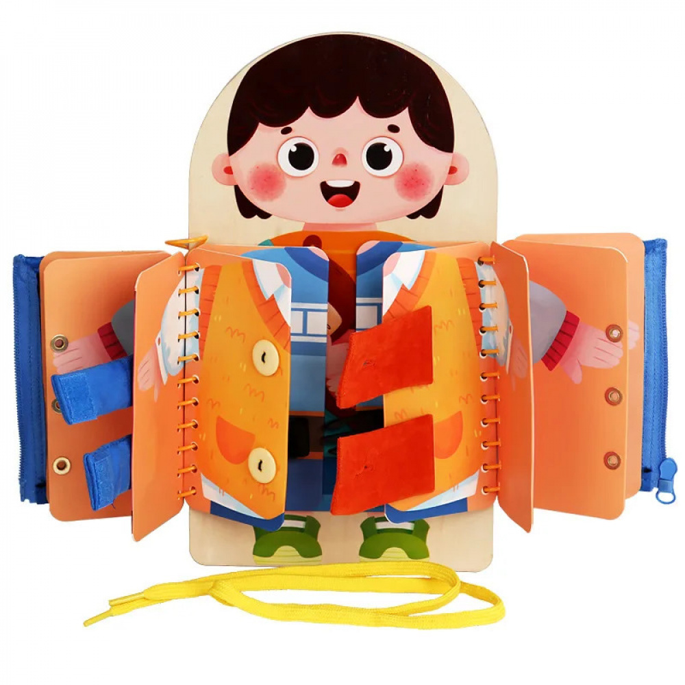 Multi-layer Wooden Busy Board For Children Montessori Early Education ...