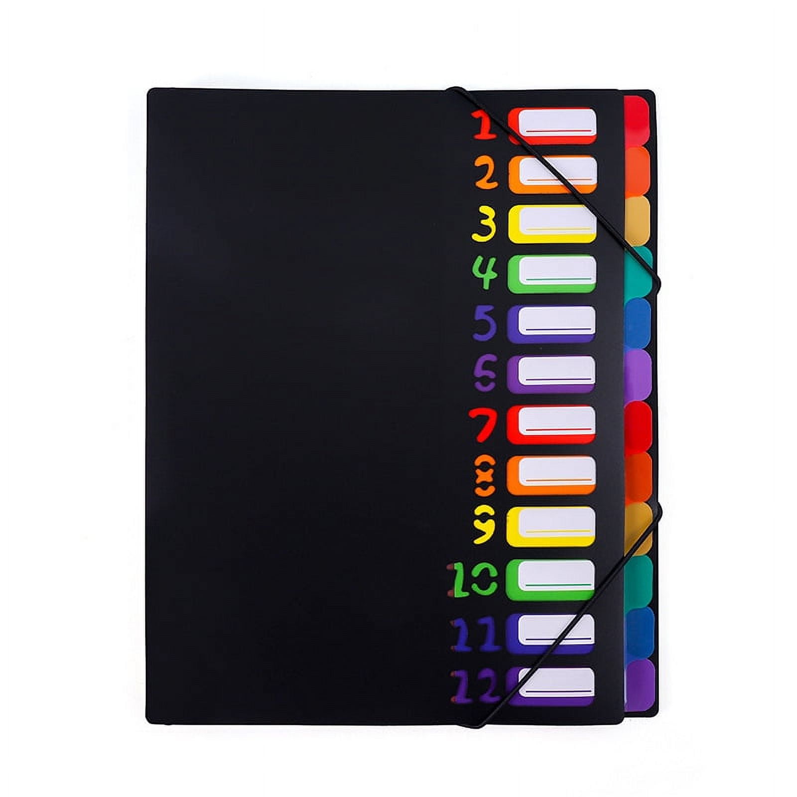 Multi-layer a4 data book file storage 12-layer rainbow classification ...