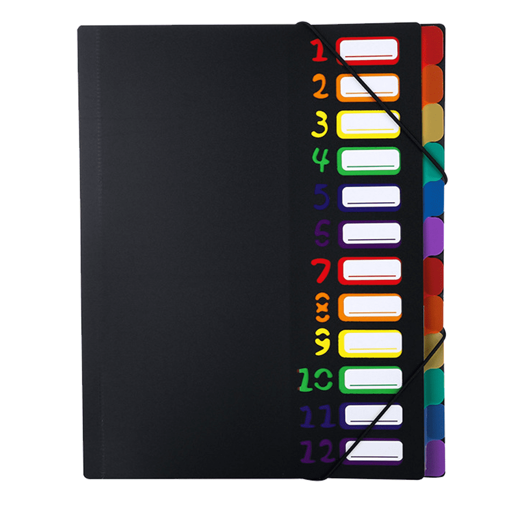 Multi-layer a4 information book file storage 12-layer rainbow ...