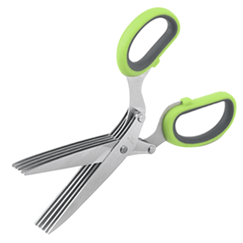 Multi-layer cut green onion vegetable scissors office paper shredding ...