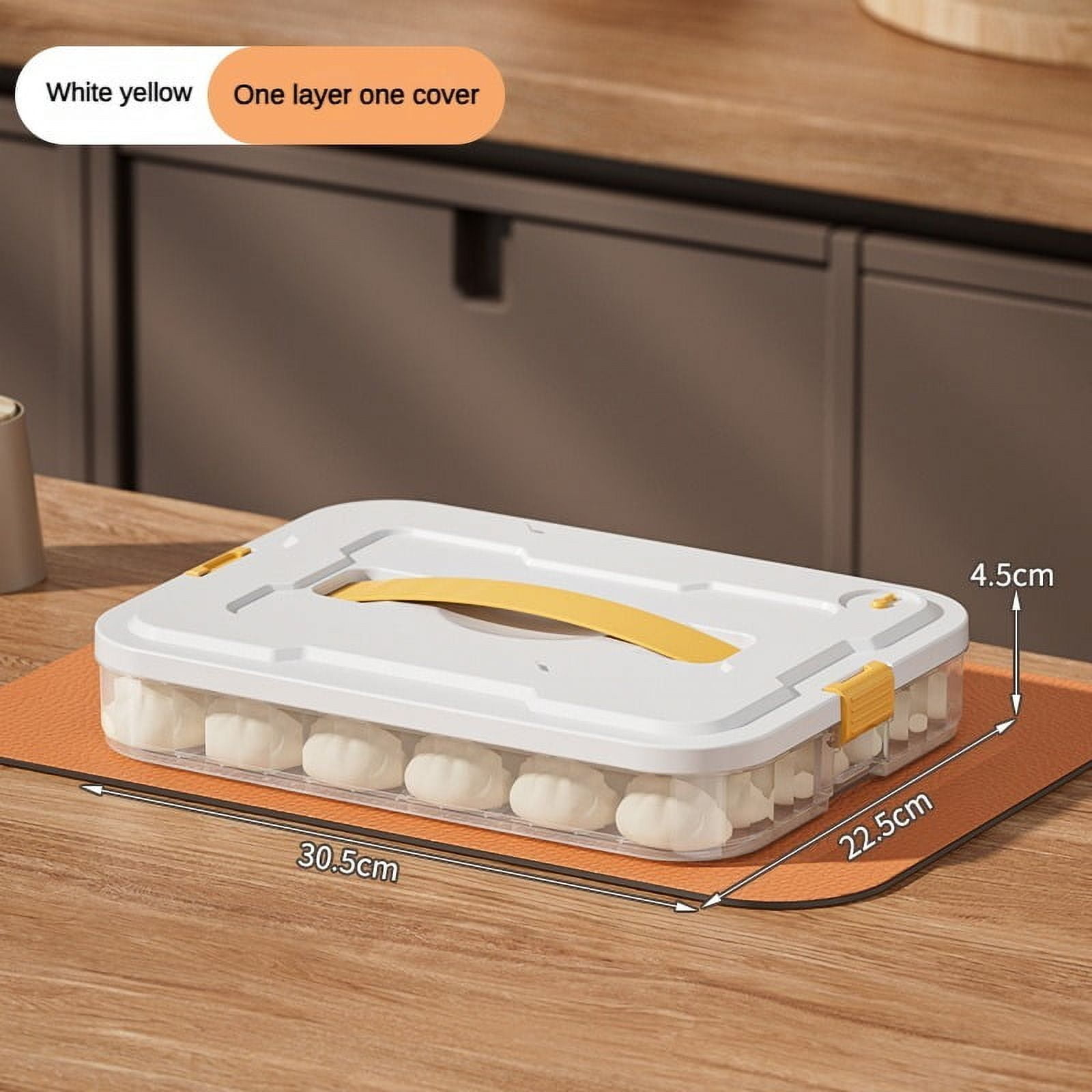 Multi-layer dumpling box household food egg freezer box sausage fresh ...