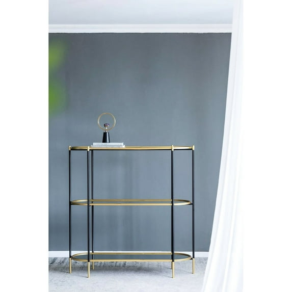 Multi - level Open Shelving with Mirrored Base - Store and Display ...