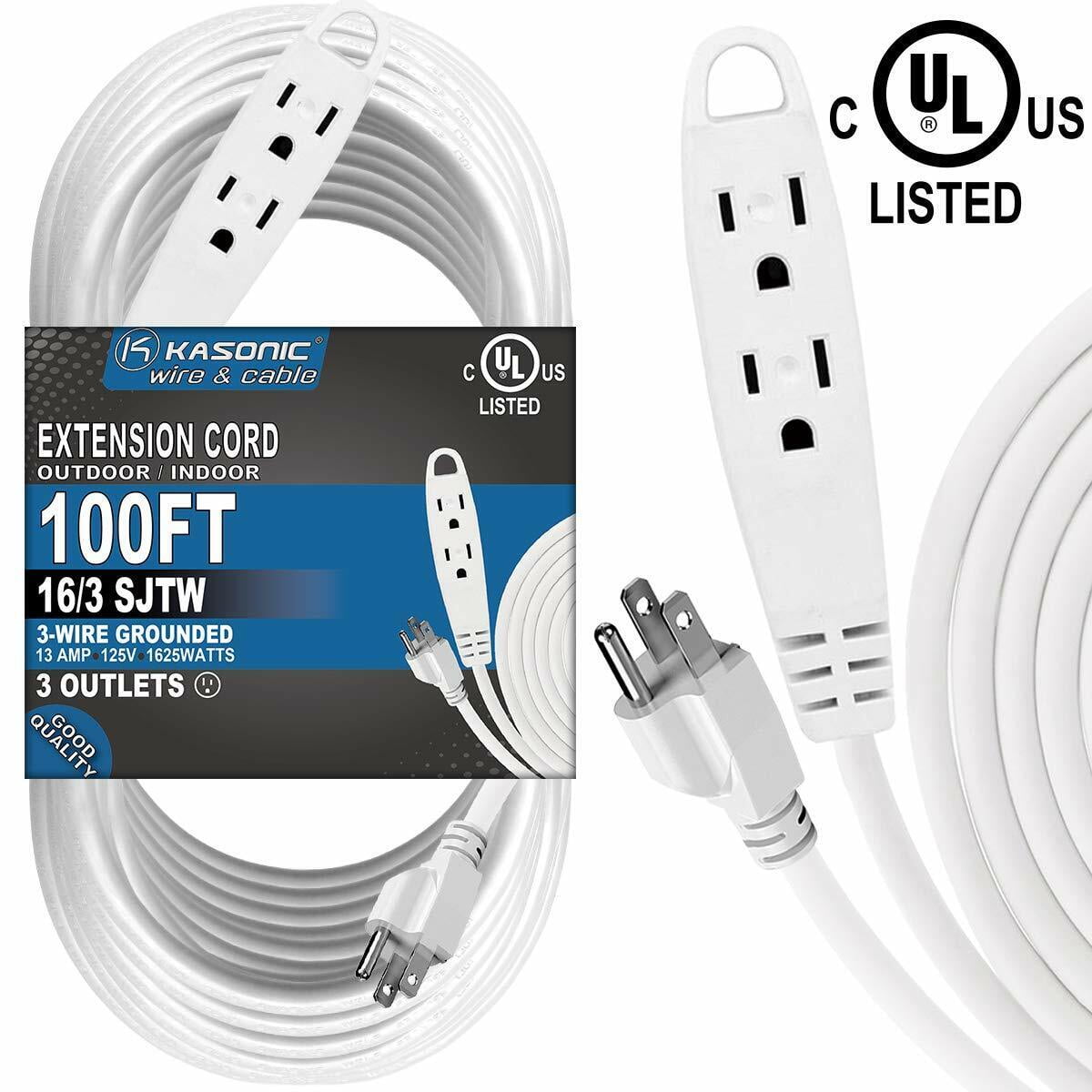 Multi-outlet Extension cord ,Heavy duty NEMA 5-15P plug Durable ...