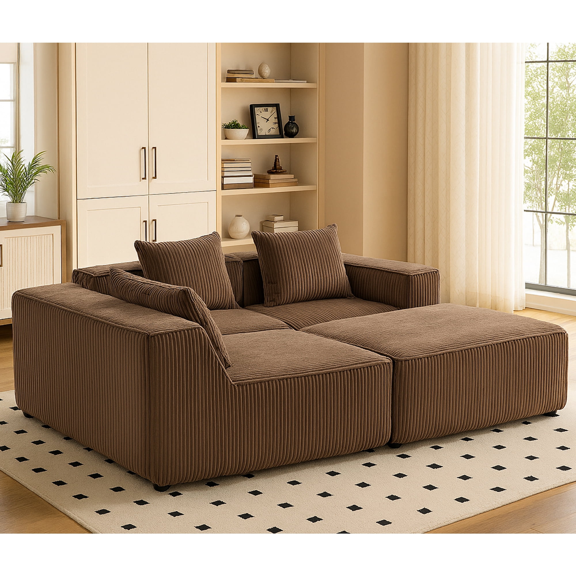 Multi person modular compression sofa that can be freely combined ...