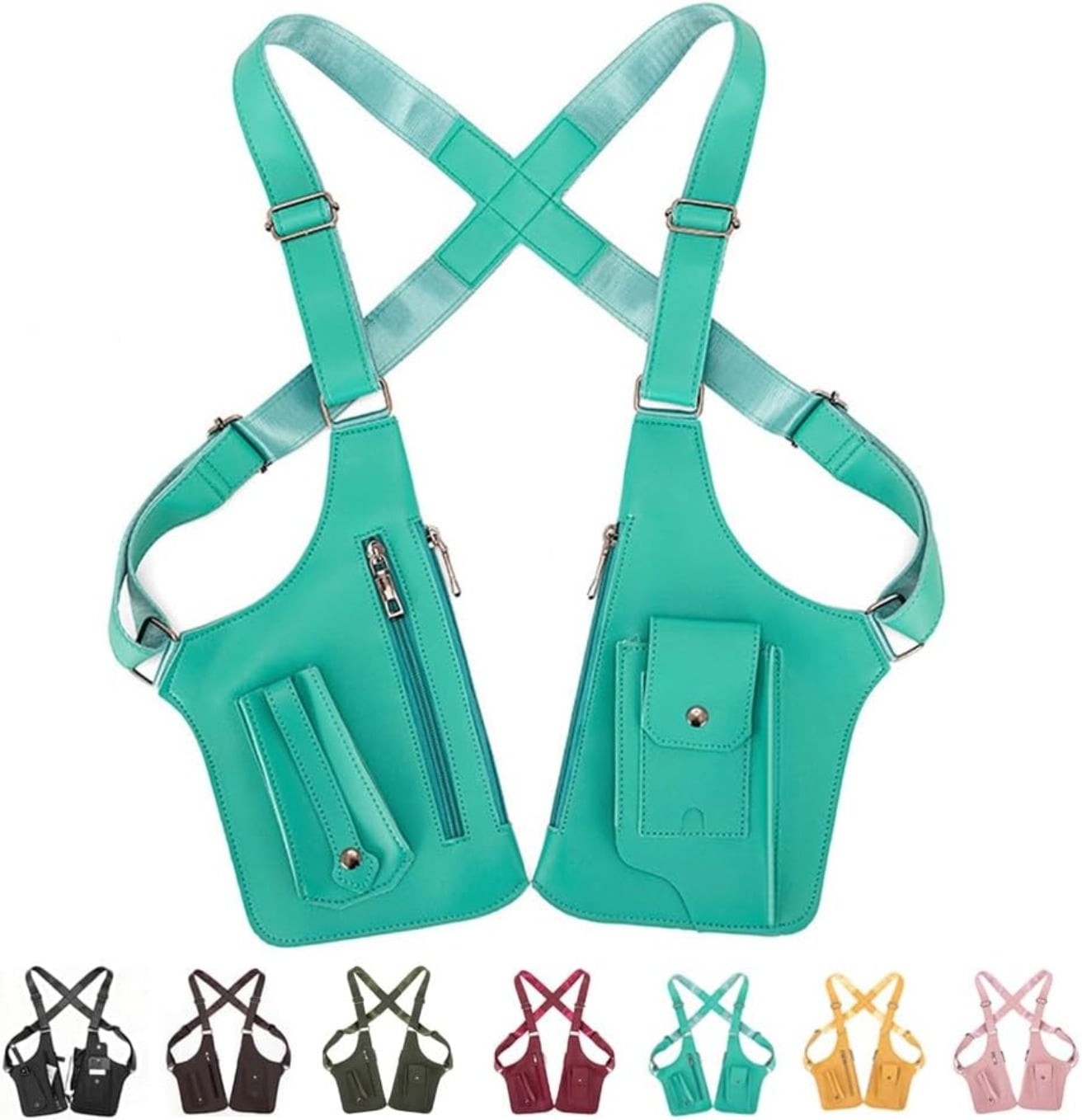 Multi-pocket Anti-Theft Double Shoulder Bag for Travel and Daily Use ...