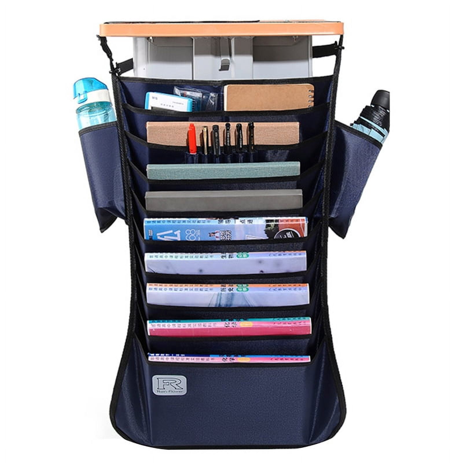 Multi-pocket Hanging File Bag Classroom Desk Management for High School ...