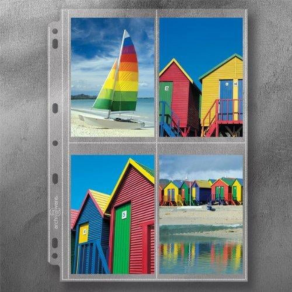 Archivalware Polypropylene Photo Album Pages, 4 mil, Holds 8 Prints 3.5 ...