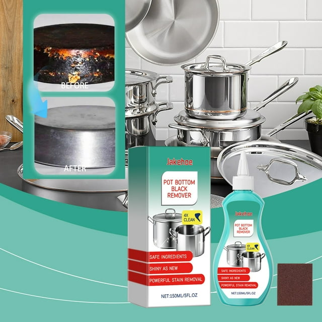 Multi-purpose Cookware Stain Remover, 150ml Liquid Cleaner, Heavy Duty ...