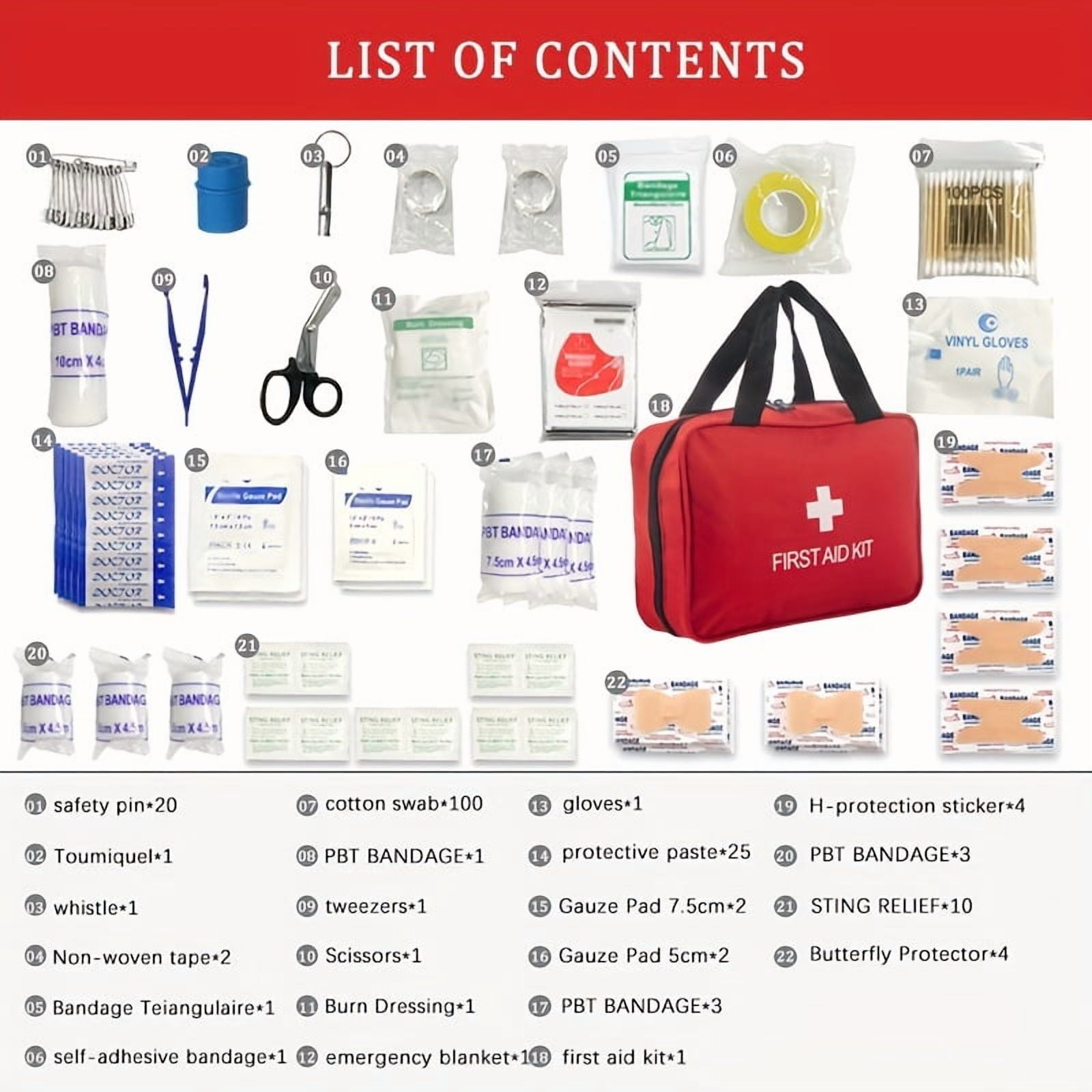 Multi-purpose Emergency Medical Supplies Portable Medical Kit for ...