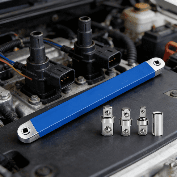 Multi-purpose Extension Wrench Set, Includes 1/2", 1/4", and 3/8 ...