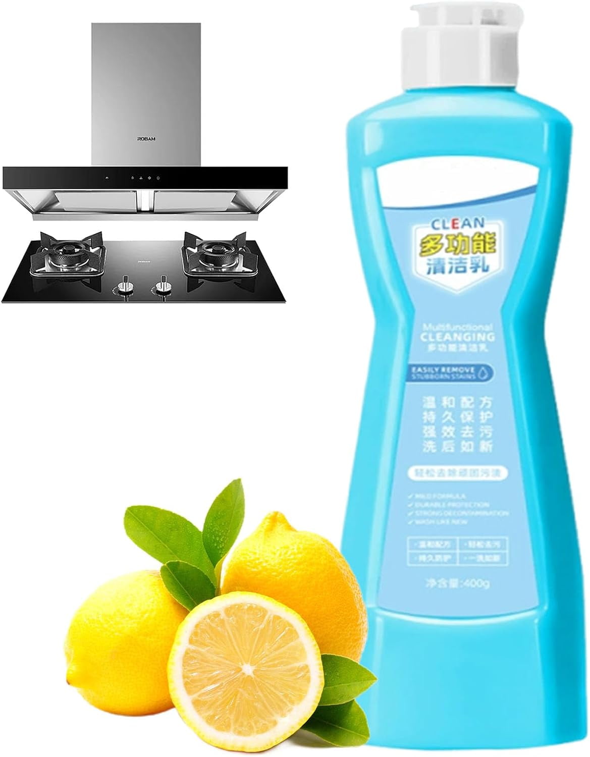 Multi-purpose Rinse-Free Cleaning Cream, Kitchen Grease Remover ...