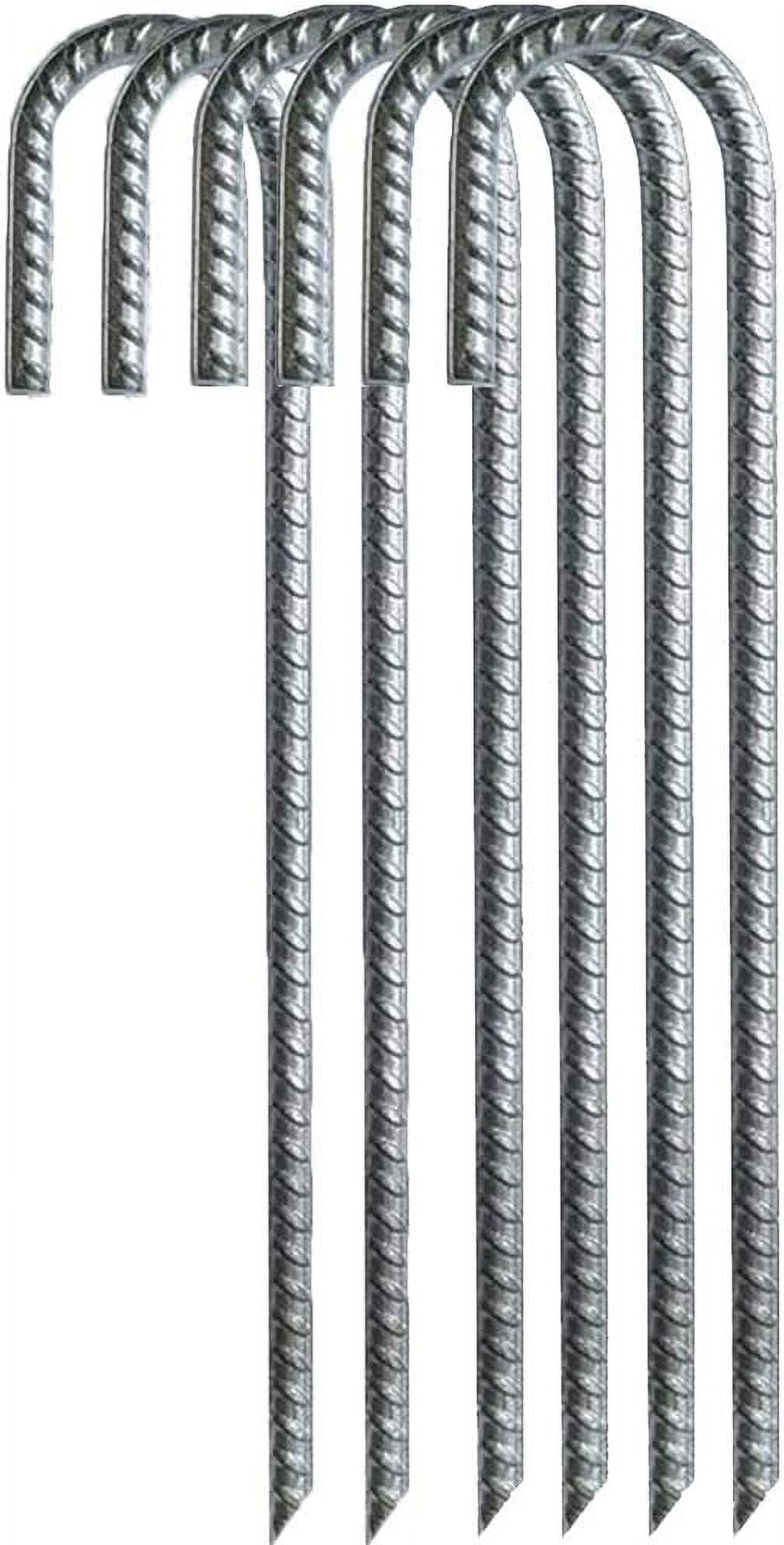 Multi-purpose Use J Hook Ground Anchors, Heavy Duty Rebar Stakes for ...