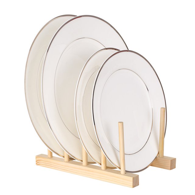 Multi-purpose Wooden Dish Rack Dishes Drying Drainer Storage Stand ...