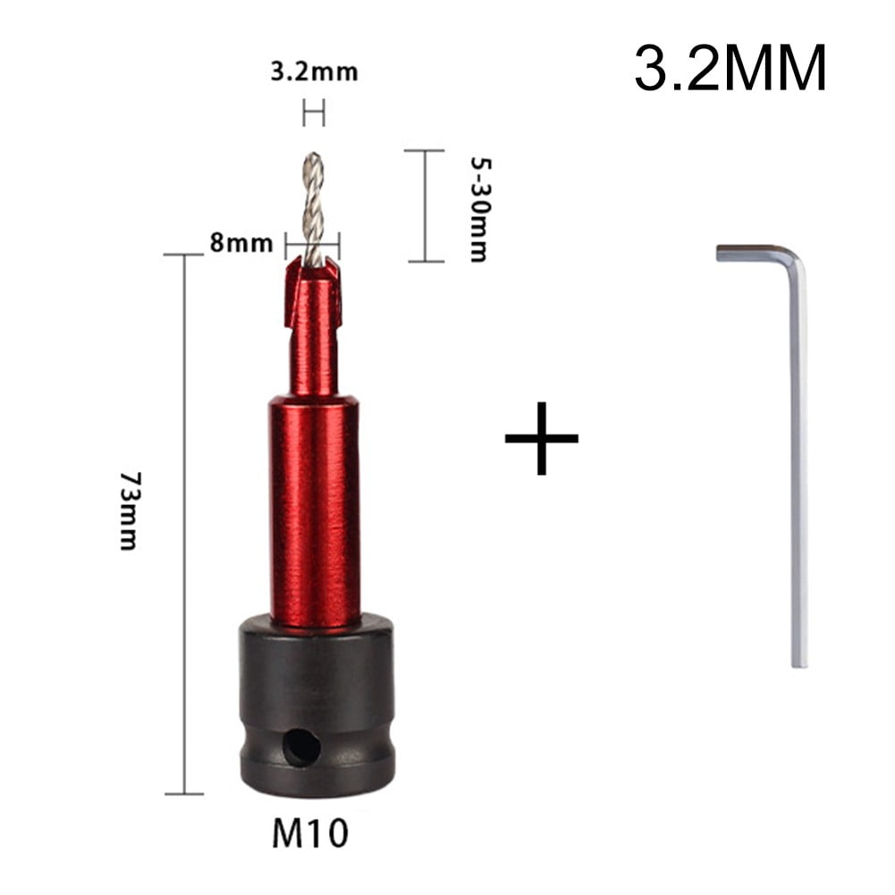 Multi-purpose countersink drill drilling hole M10 threaded cone hole ...