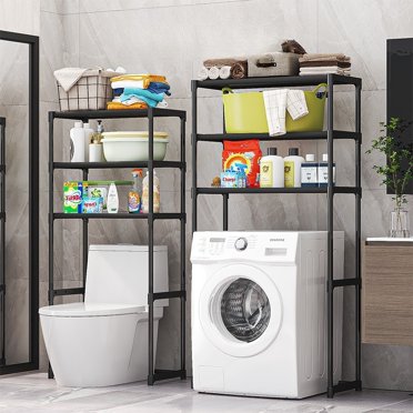 vidaXL Washing Machine Shelf Laundry Room Storage Utility Rack ...