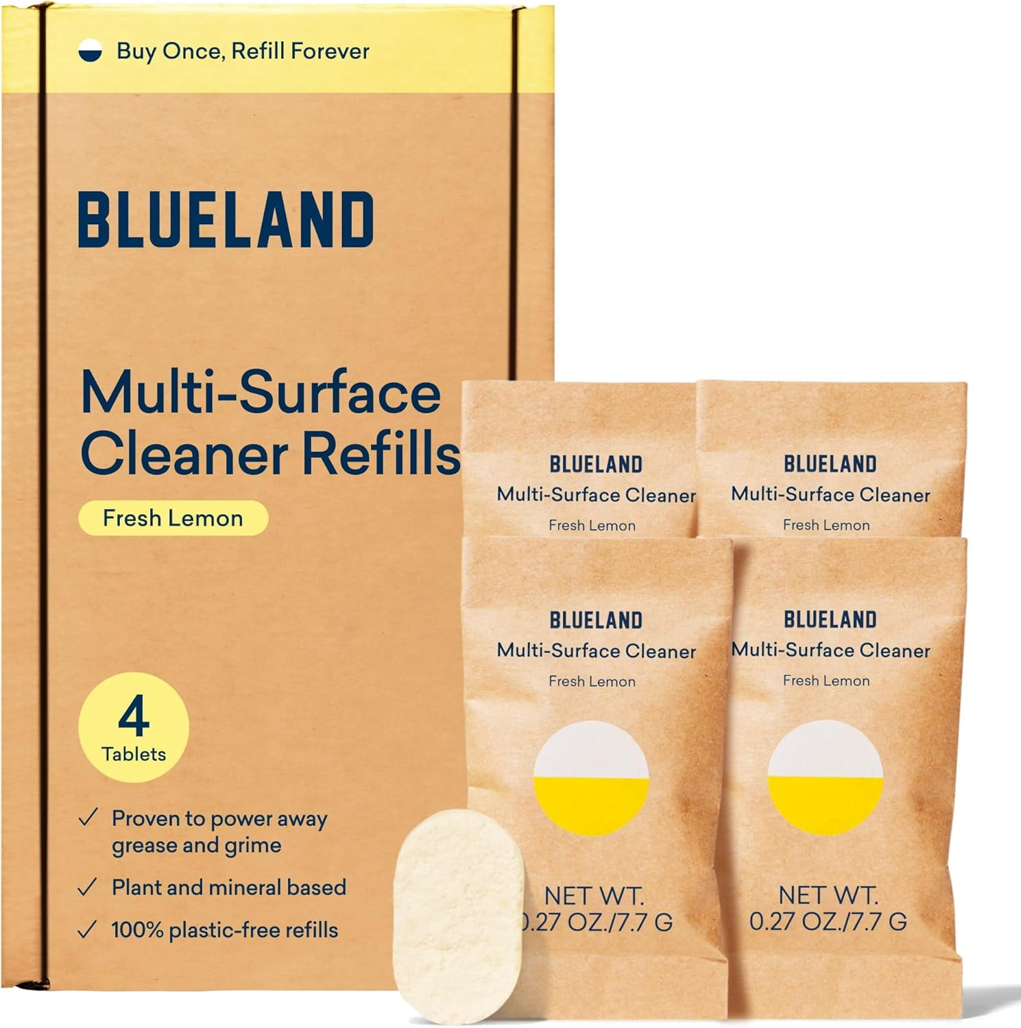 Multi-surface Cleaner, 4-Pack Refill, Fresh Lemon Scent, All-Purpose ...