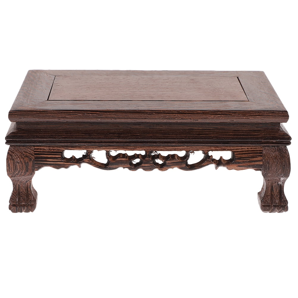 Multi-use Display Stand Wooden Showcase Pedestal Household Craft Statue ...