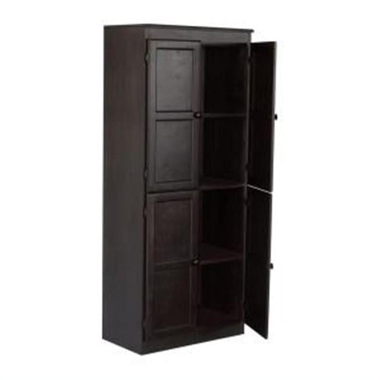 Multi-use Storage Cabinet, Espresso Finish 5 Shelves - Walmart.com