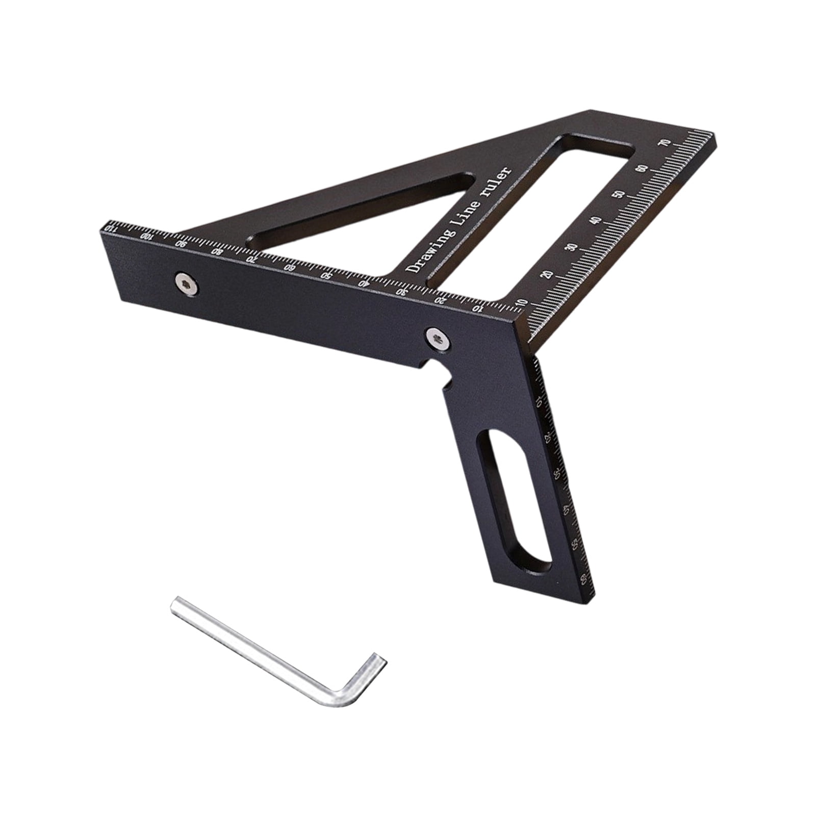 MultiAngle Layout Ruler NonSlip Aluminum Construction Clear Scale ...